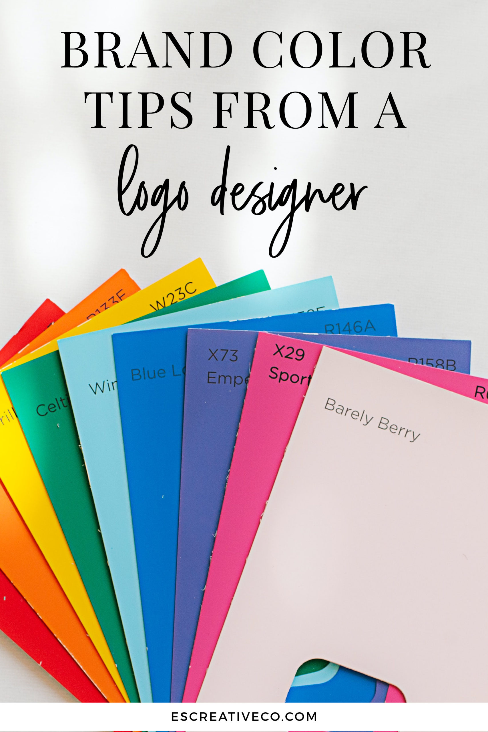 3 tips to picking your brand colors from a logo designer - ES Creative Co