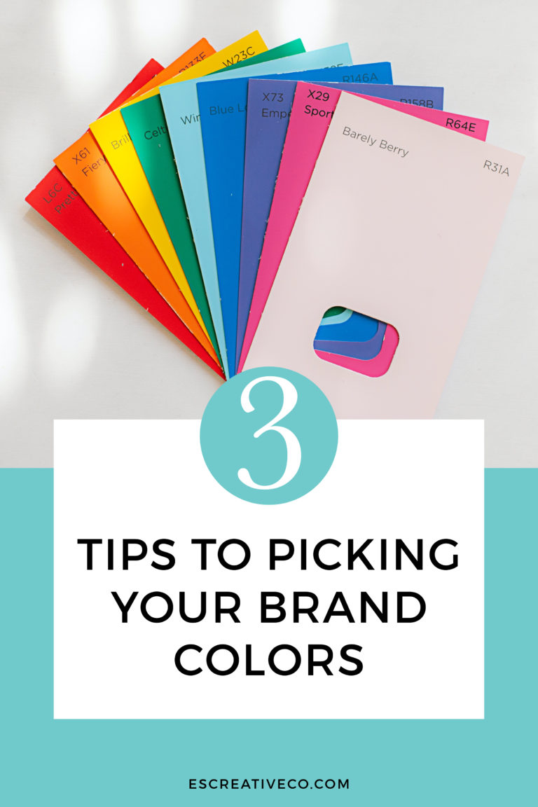 3 tips to picking your brand colors from a logo designer - ES Creative Co